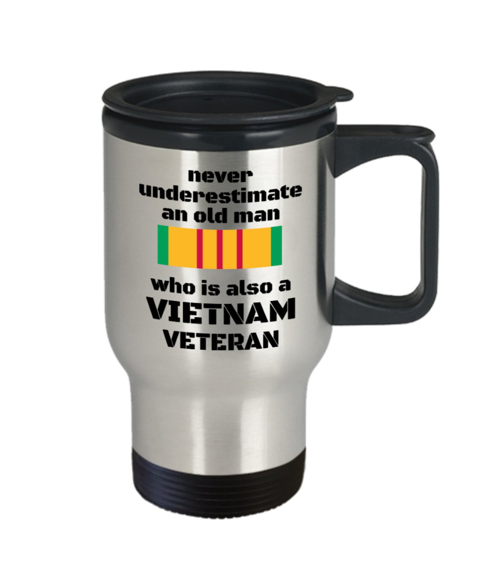 Vietnam Veteran Travel Mug Gift Never Underestimate an Old - Etsy
