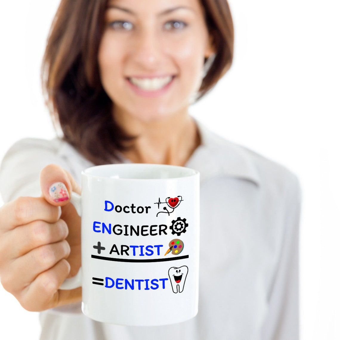 Dentist Coffee Mug Gift - A Doctor Engineer Artist Equal Dentist ...