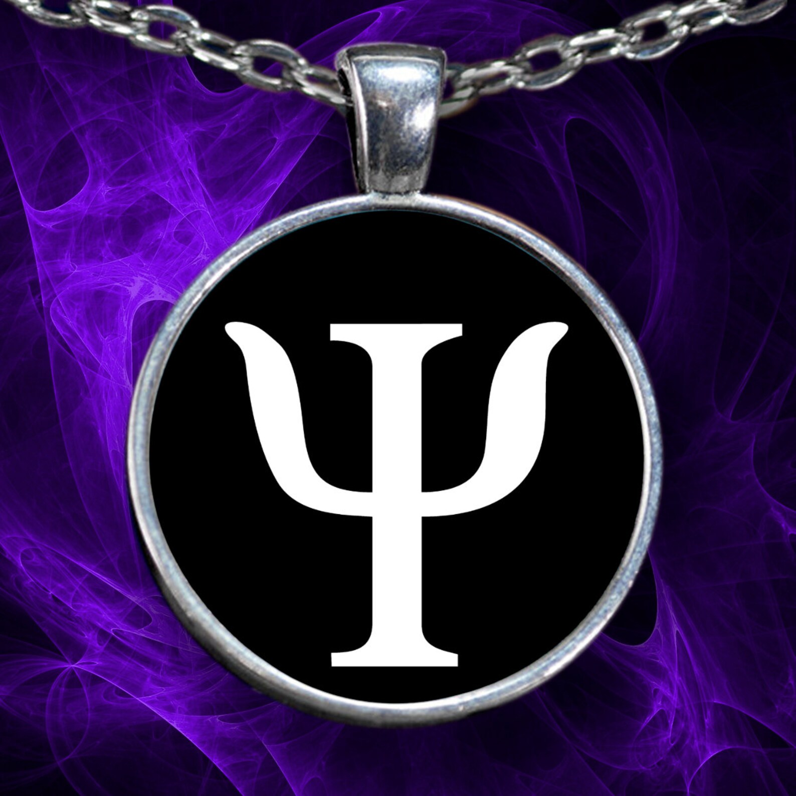 Psychology Student Necklace PSI Sign Symbol psychoanalysis | Etsy