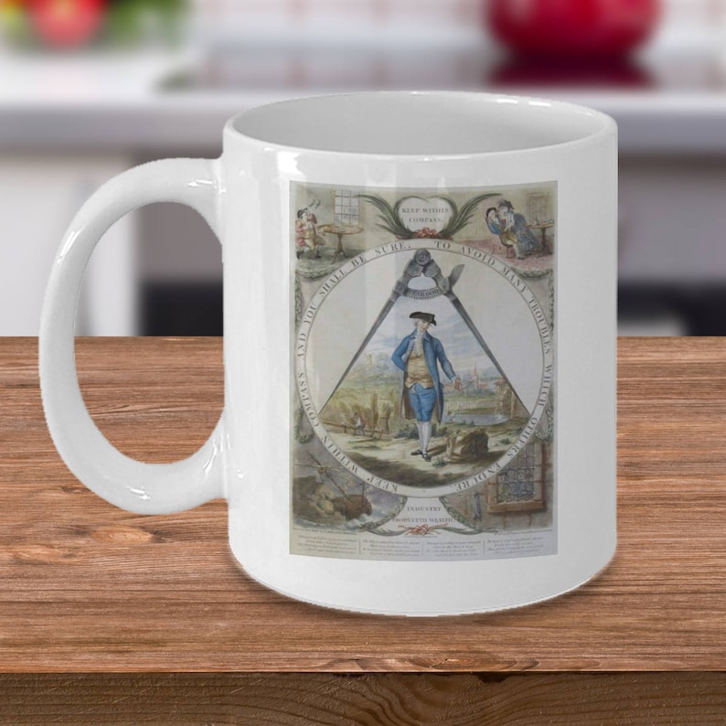 Freemason Coffee Mug Keep Within Compass Masonic Symbol - Etsy Canada