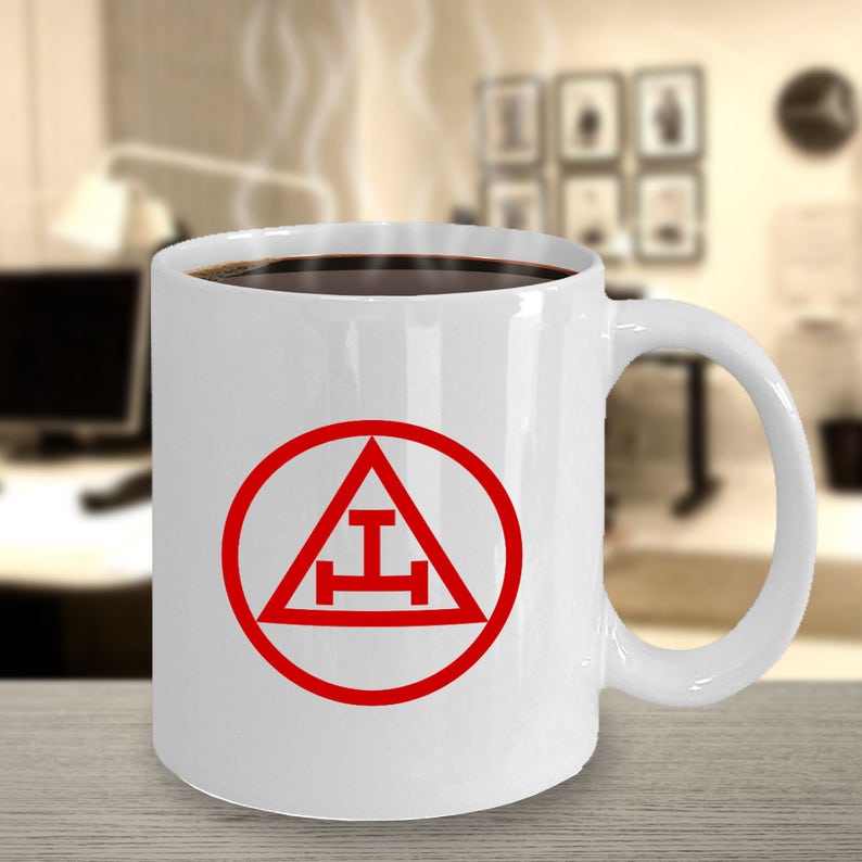 Freemason Symbol Mug Royal Arch Symbol Triple Tau | Etsy
