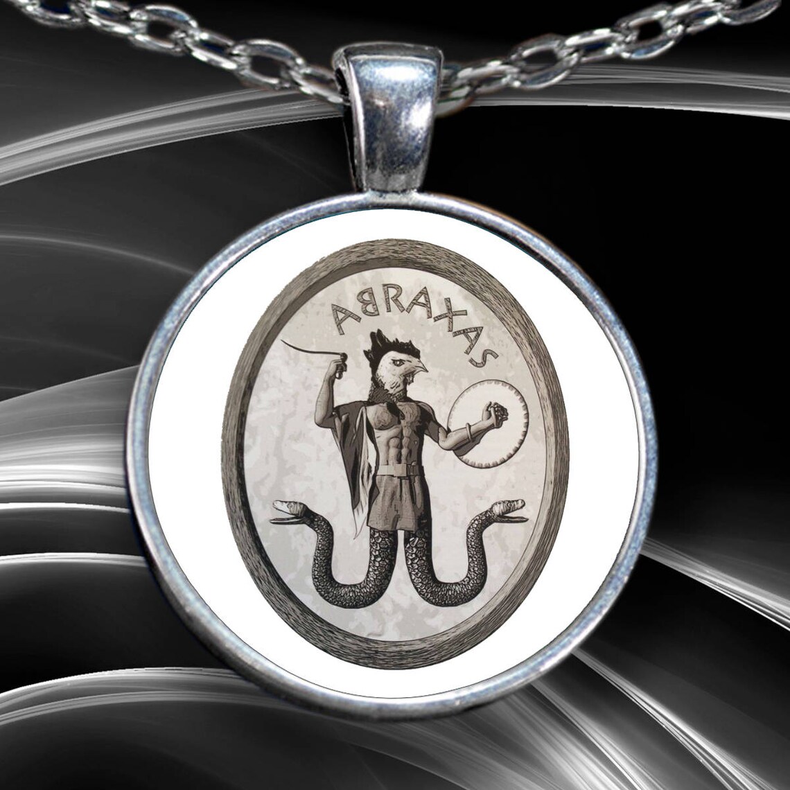 Esoteric necklace Abraxas gnostic god symbol gnosticism | Etsy