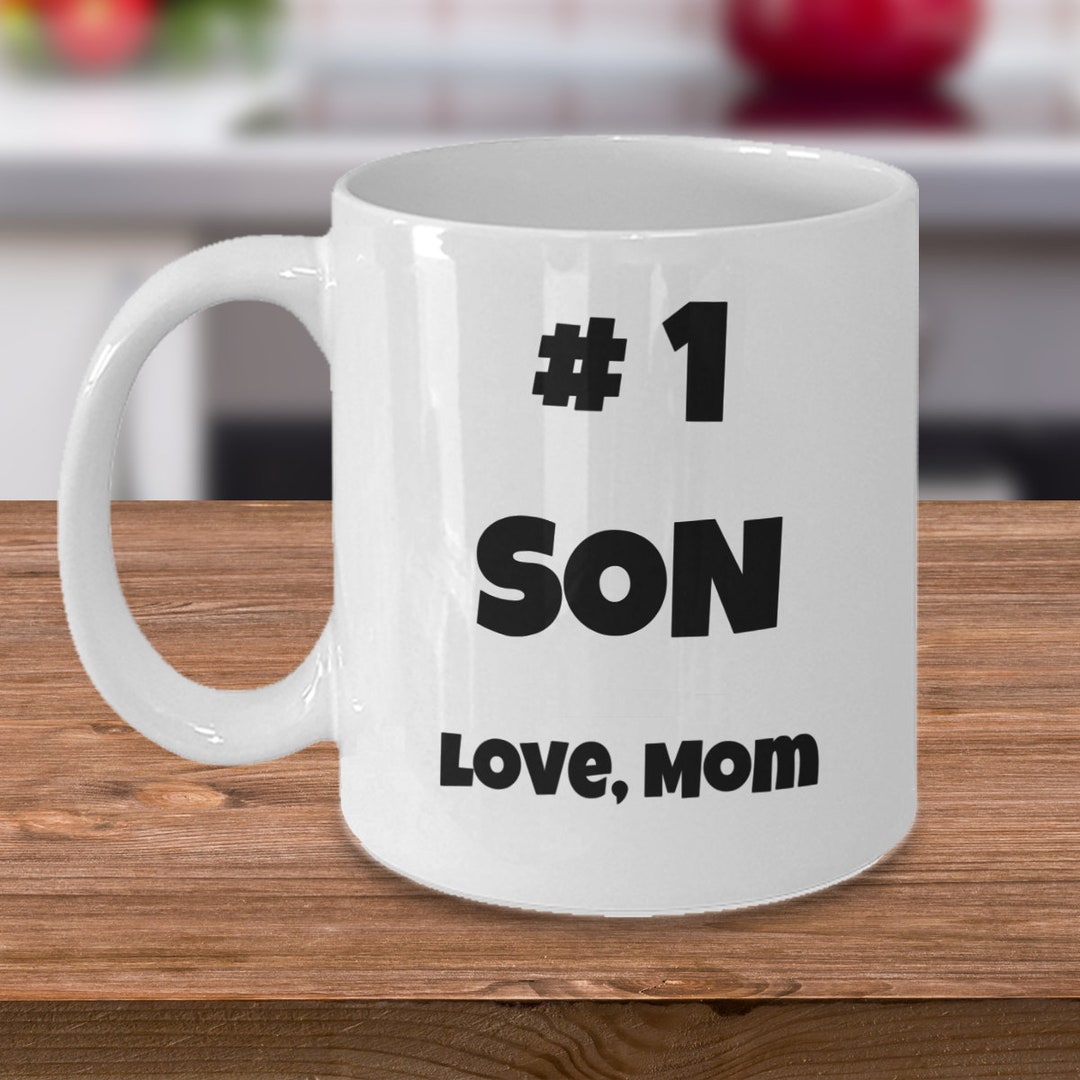 Son Coffee Mug - Number One Son Love Mom - Gift for Son - Gifts for Son ...