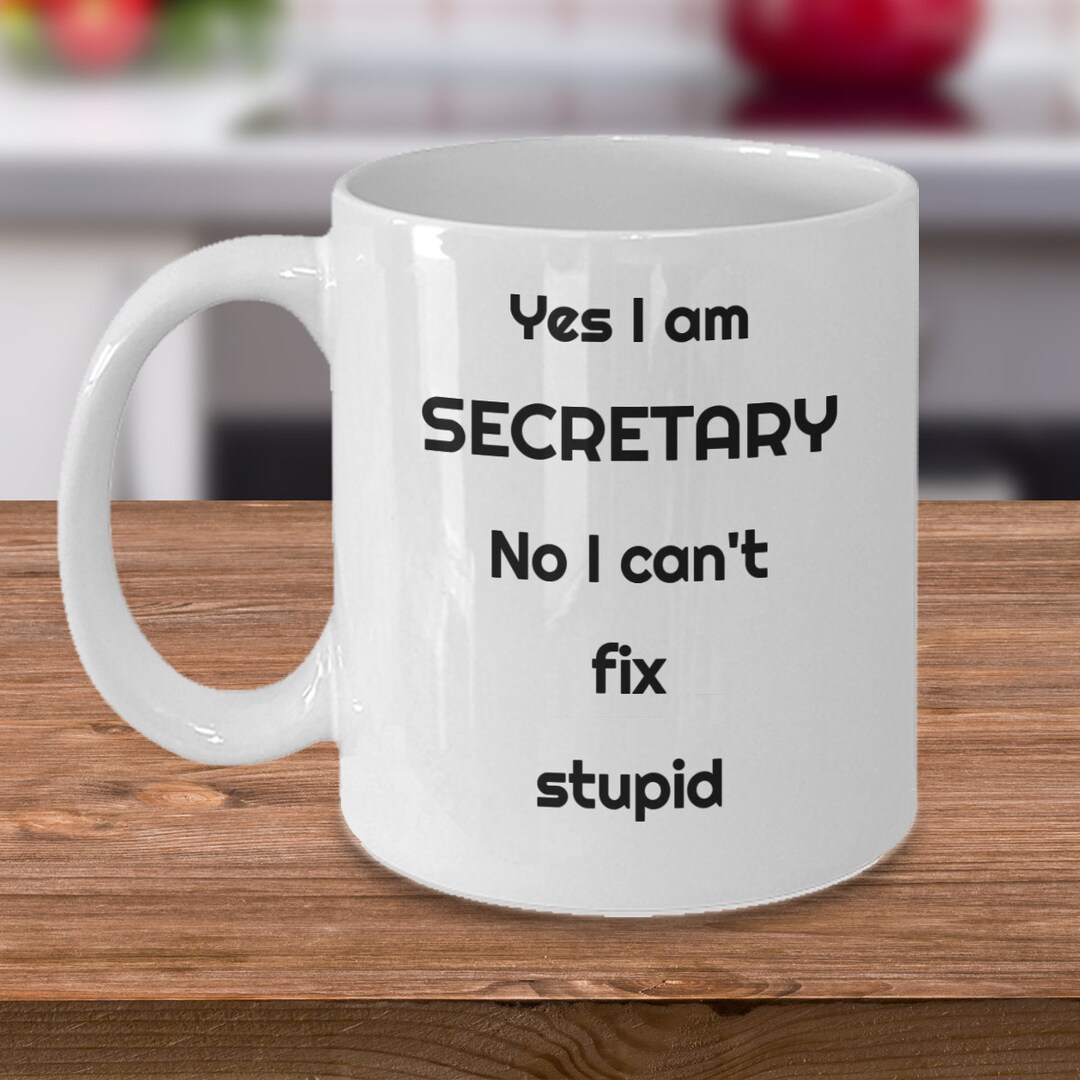 I Am Secretary No I Cant Fix Stupid - School Secretary Mug ...