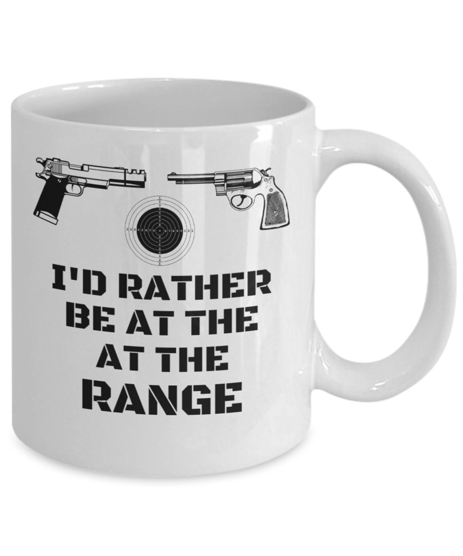 I'd Rather Be at the Range Funny Gun Lover Coffee Mug - Etsy