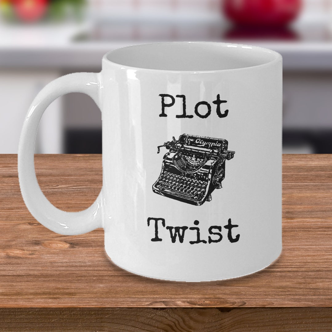 Novelist Typewriter Symbol Gifts for Writers - Book Lover Mug - Plot ...