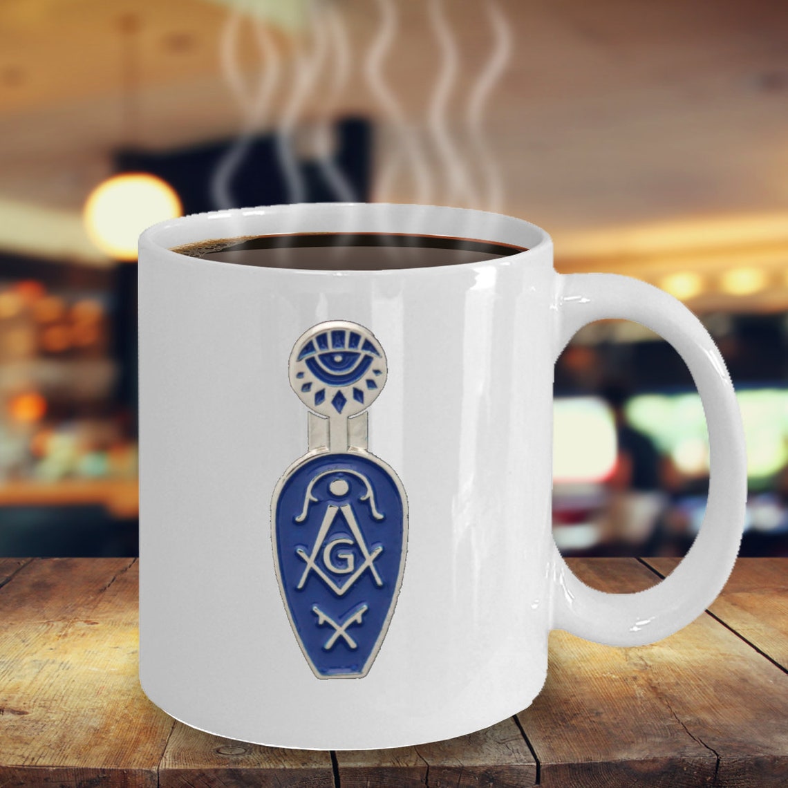Freemason Coffee Mug - Masonic Blue Slipper Symbol - Lodge Gifts - Etsy