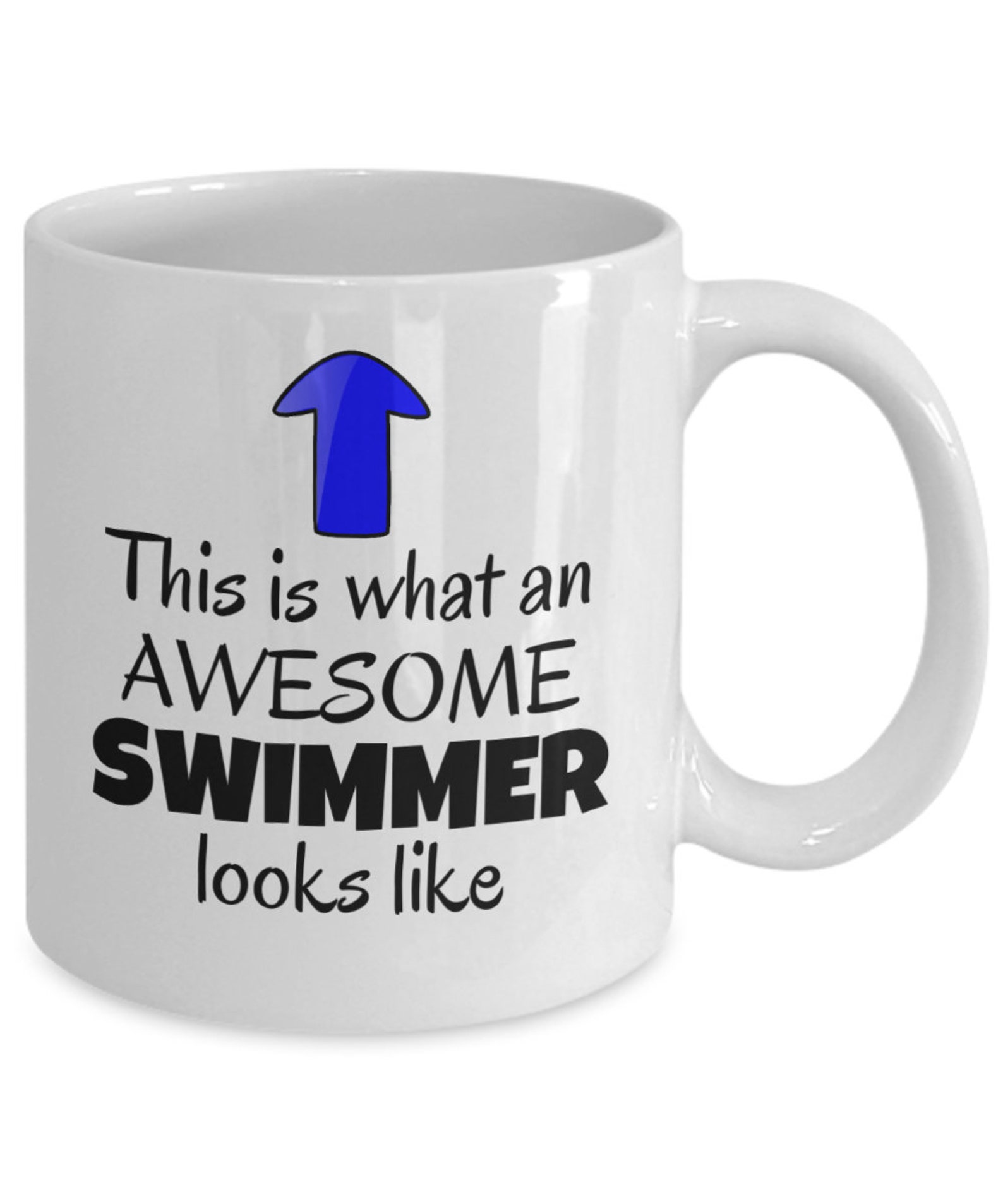 Swimming Coffee Mug Awesome Swimmer Swim Coach Joke Swim - Etsy
