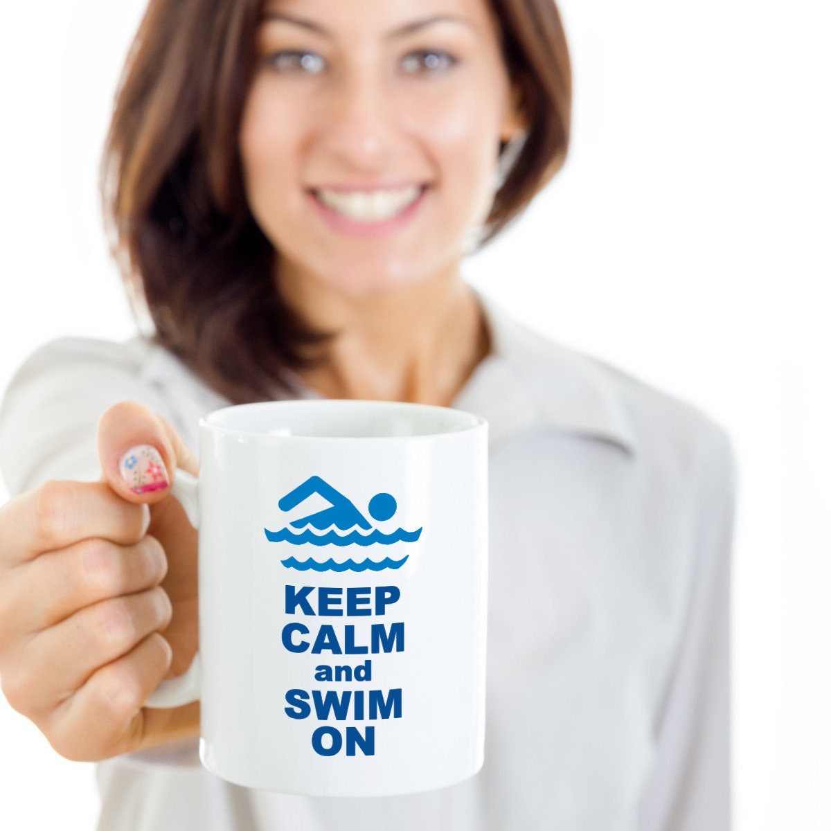 Keep Calm and Swim on Swimming Water Sports Swim Team Coffee - Etsy