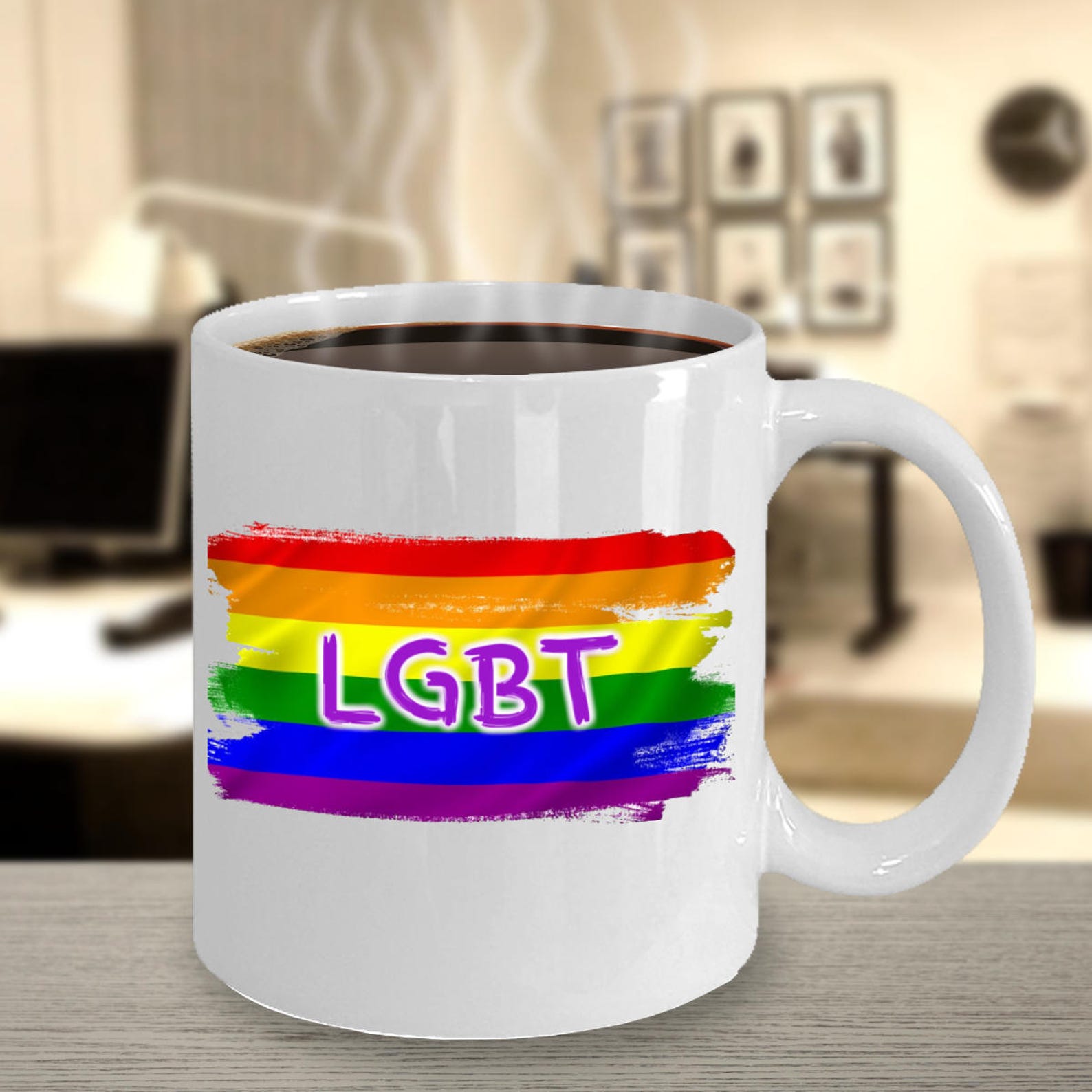 Gay Mug LGBT Rainbow Flag Pride Flag Gay Pride Gay | Etsy
