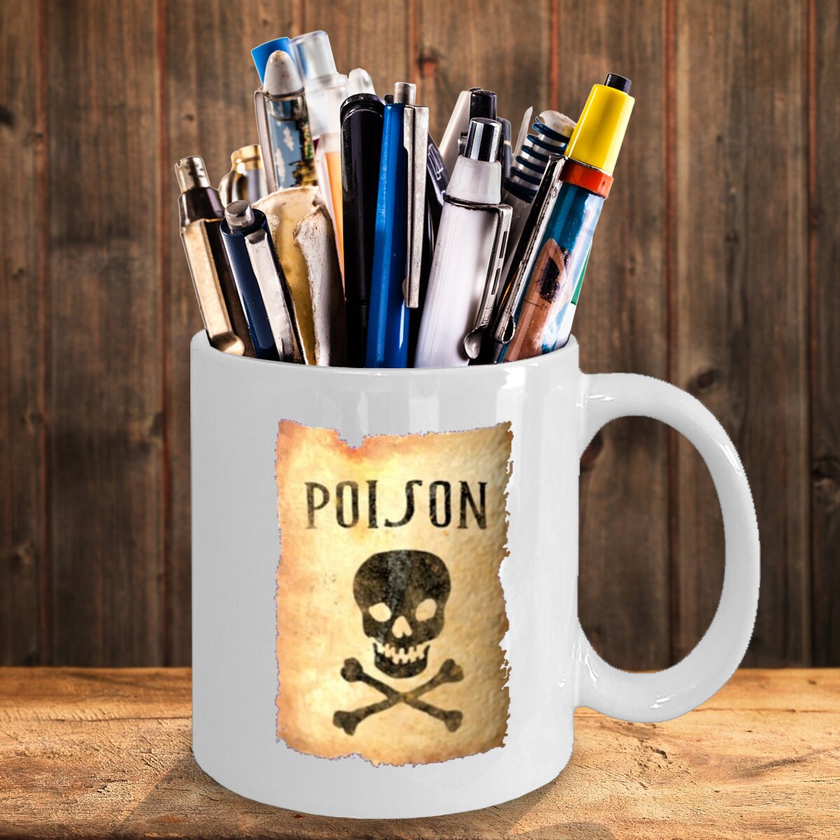 Funny Coffee Mug Poison Symbol Skull and Bones Gift Funny - Etsy