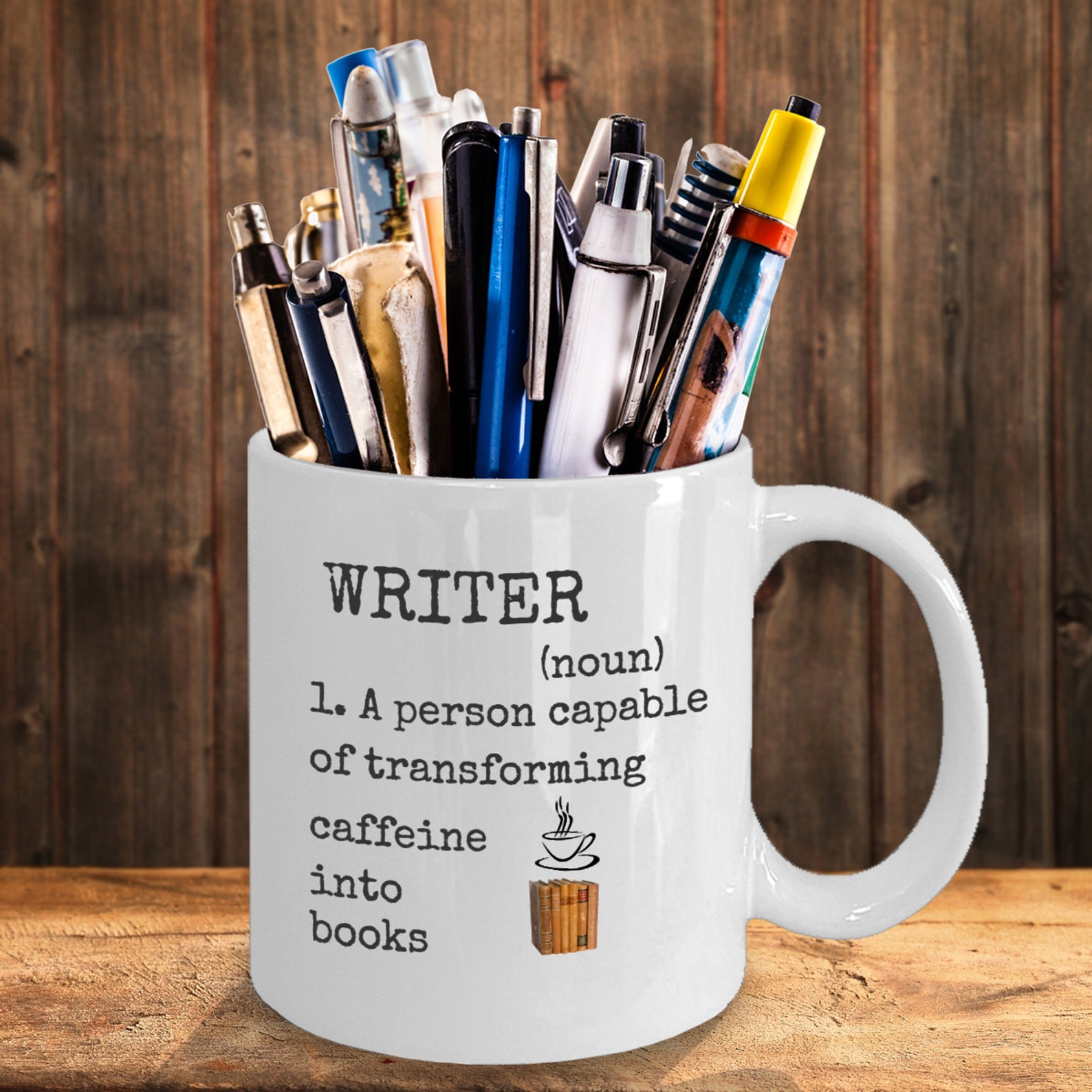 Book Lovers Coffee Mug Gag Gift Writer A Person Capable of - Etsy