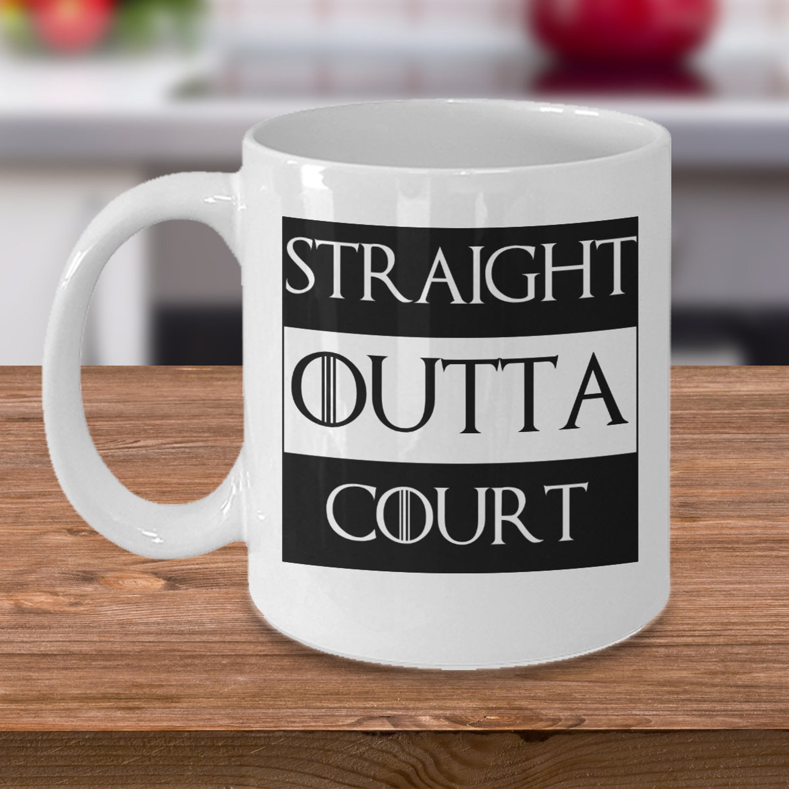 Lawyer Jokes Coffee Mug - Straight Outta Court - Funny Advocate ...