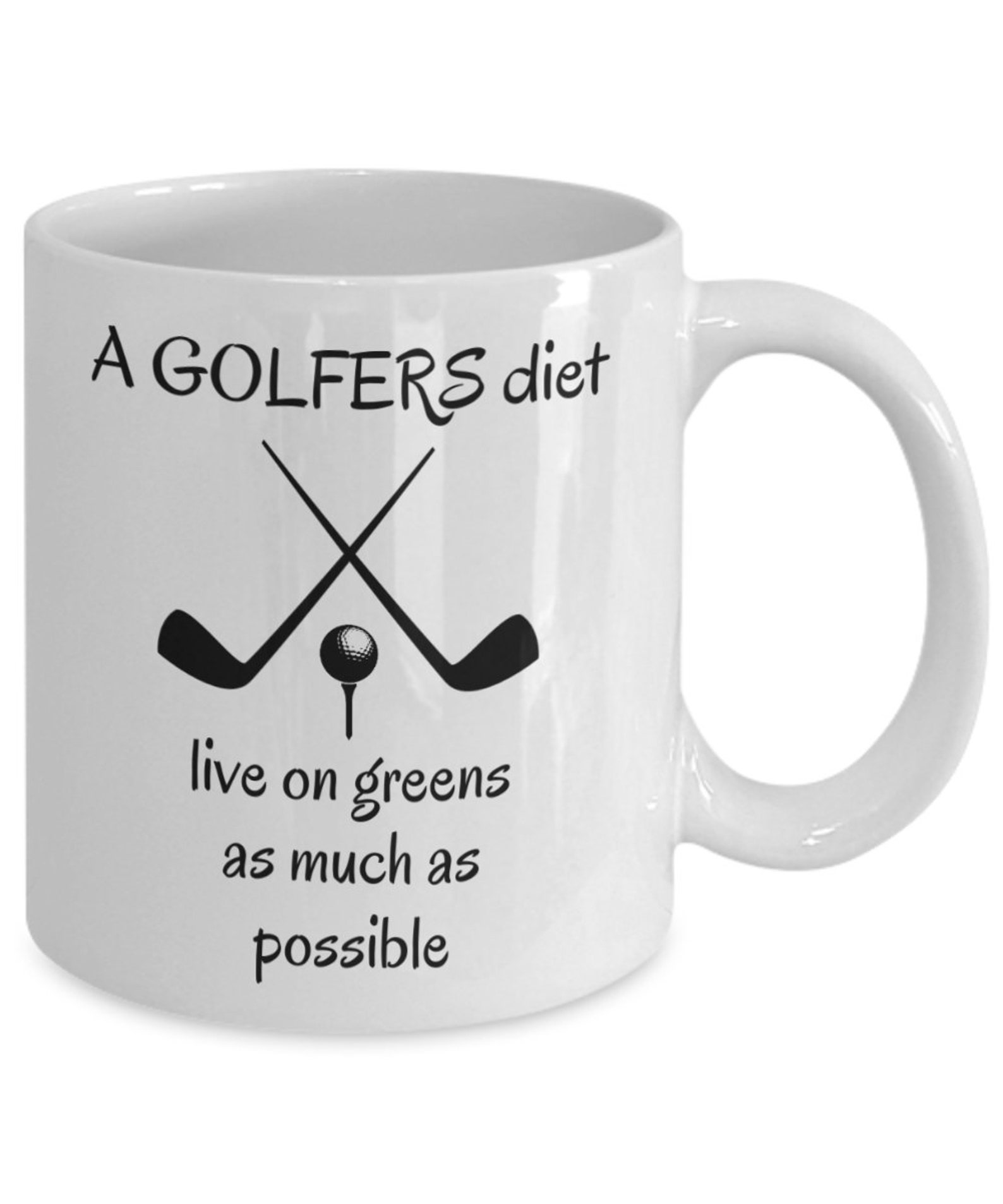 Golf Coffee Mug - A Golfers Diet - Funny Golfing Gifts - Golfer Husband ...