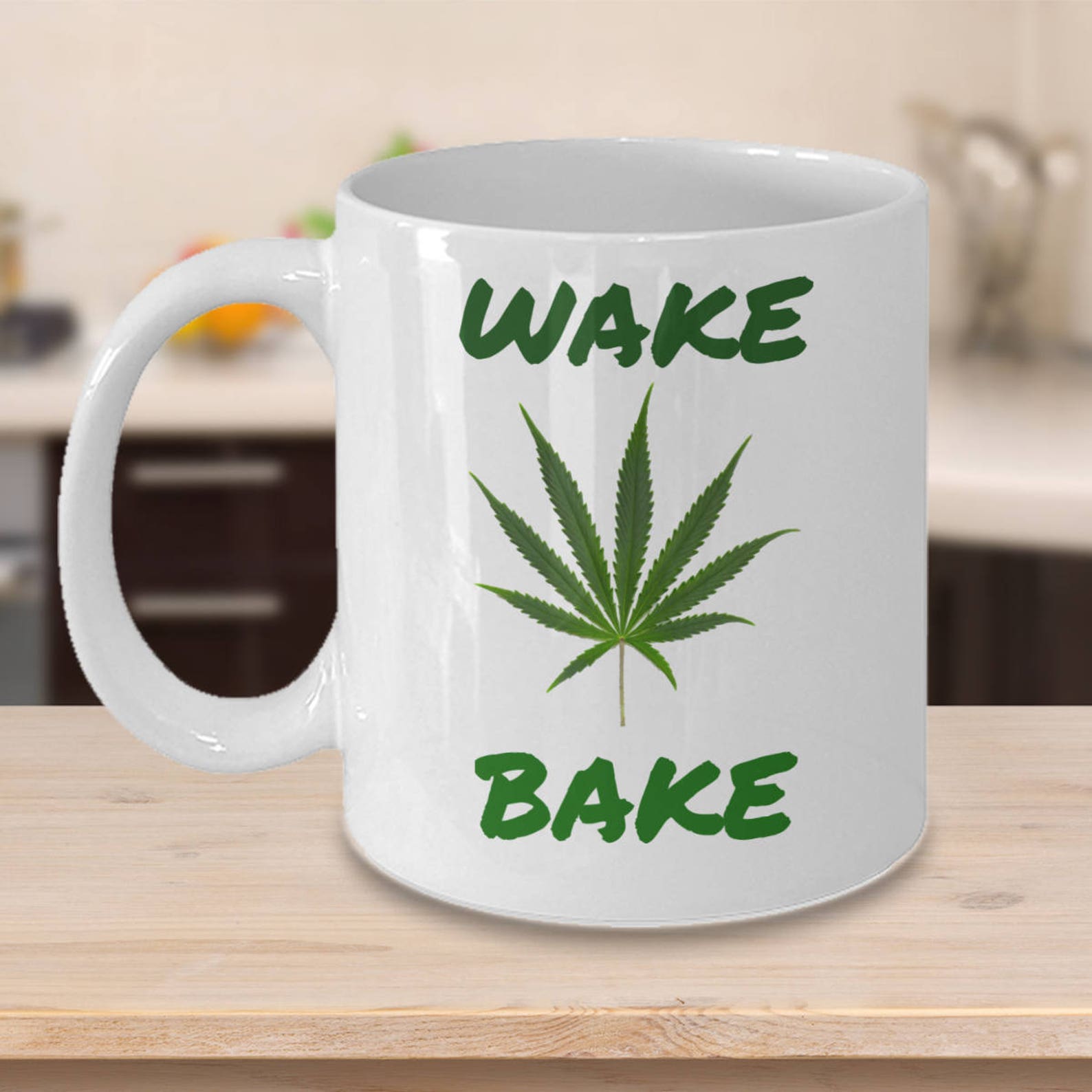Weed coffee mug Wake and bake Marijuana 420 tea cup weed | Etsy