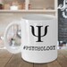 Hashtag Psychology Coffee Mug - Unique Funny Psychologist Psi Symbol ...