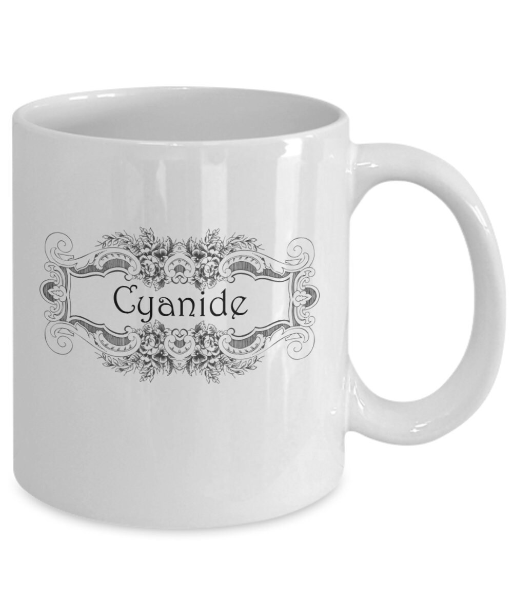 Funny Coffee Mug Cyanide Poison Symbol Gag Funny Gift Cup - Etsy