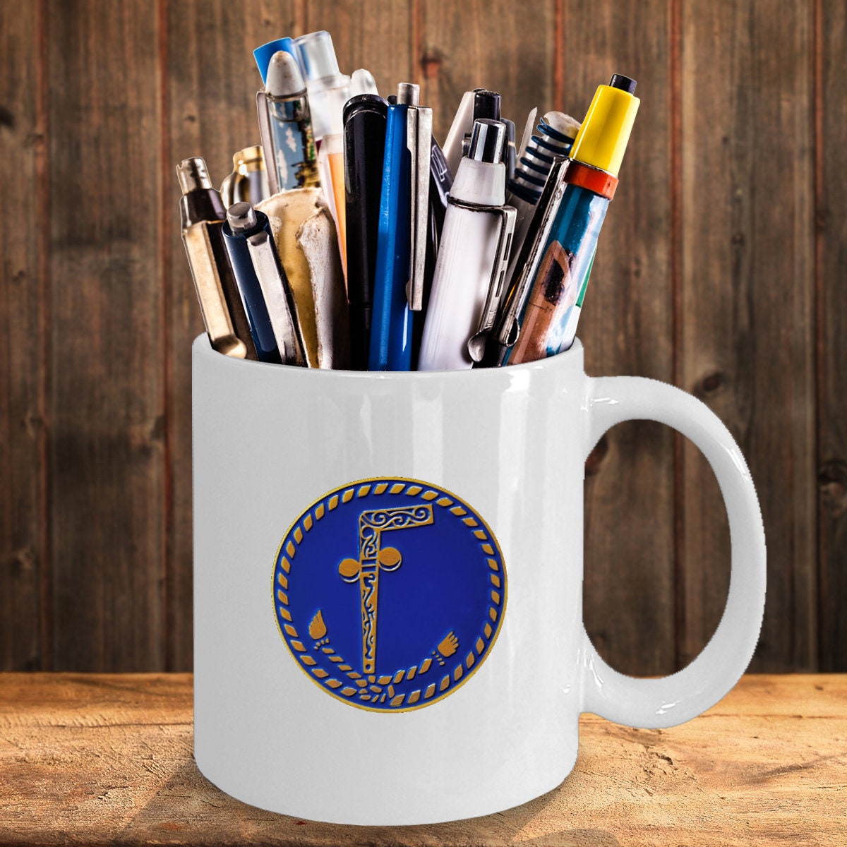 Freemason Coffee Mug - Tubal Cain - Tubal Cane Masonic Old Symbol ...