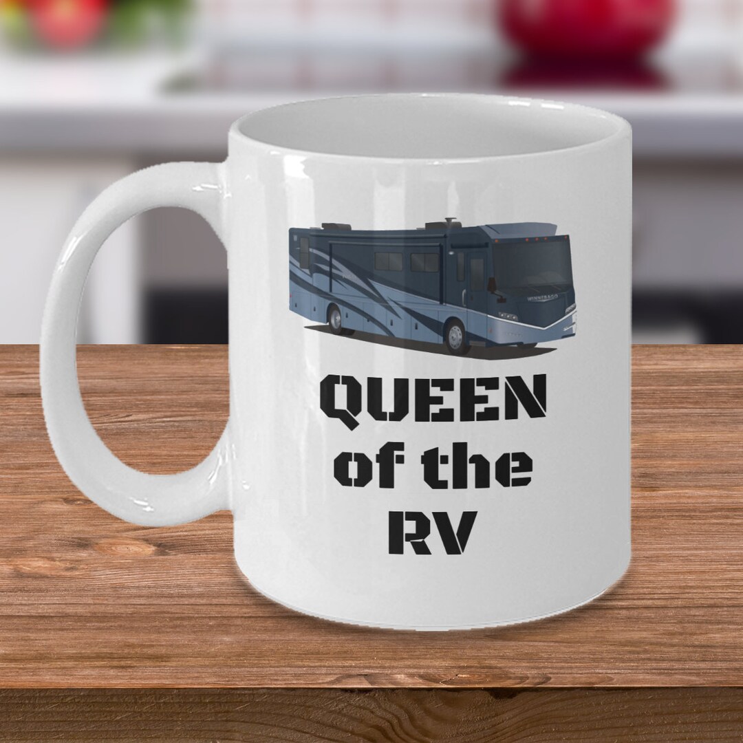 CAMPING Coffee Mug Queen of the RV Unique Campers Trailer Lifestyle ...