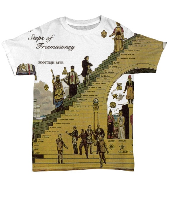 Masonic shirt The steps of Freemasonry Master mason symbol | Etsy