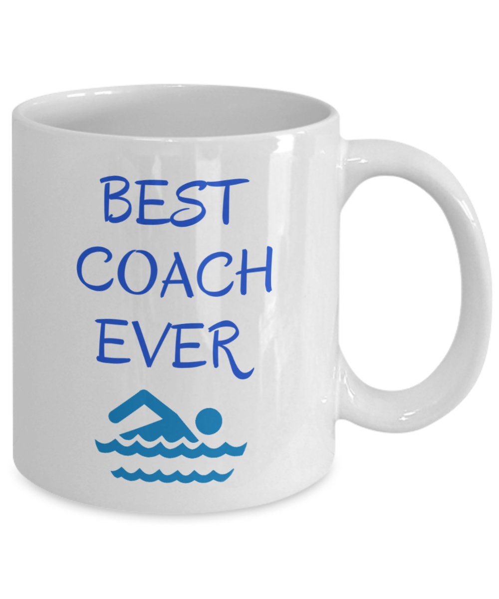 Best Coach Ever - Swim Coach Mug - Personalized Gift - Swim Coach Gift ...