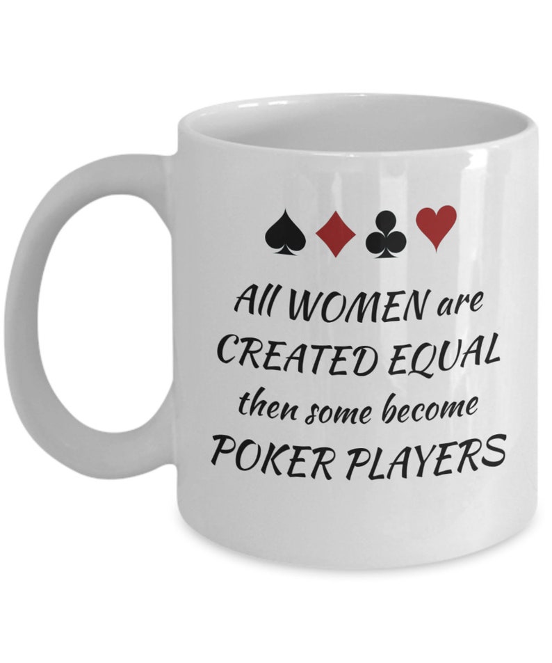 Poker Themed Coffee Mug - Funny Female Poker Player Gift - Women Poker ...