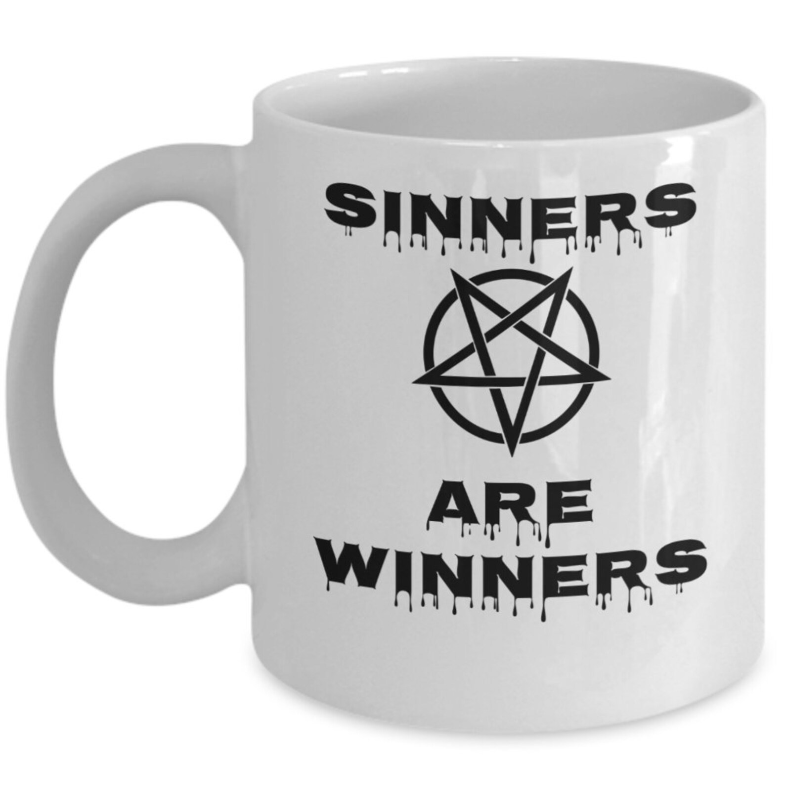 Devil Gifts Satanic Coffee Mug Sinners Are Winners | Etsy