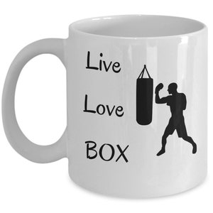 Live Love Box - Boxing Themed Gift for Boyfriend - Boxing Coffee Mug ...