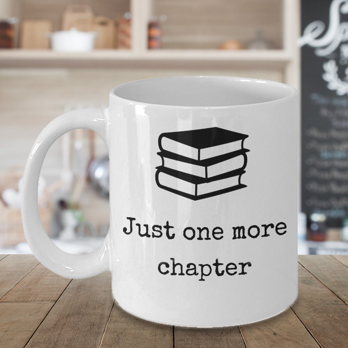 Book Lovers Coffee Mug Just One More Chapter Reading Books | Etsy