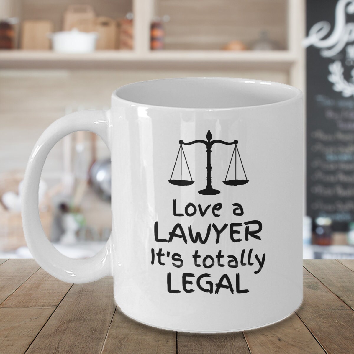 Love a Lawyer it's totally legal coffee mug Funny Law | Etsy