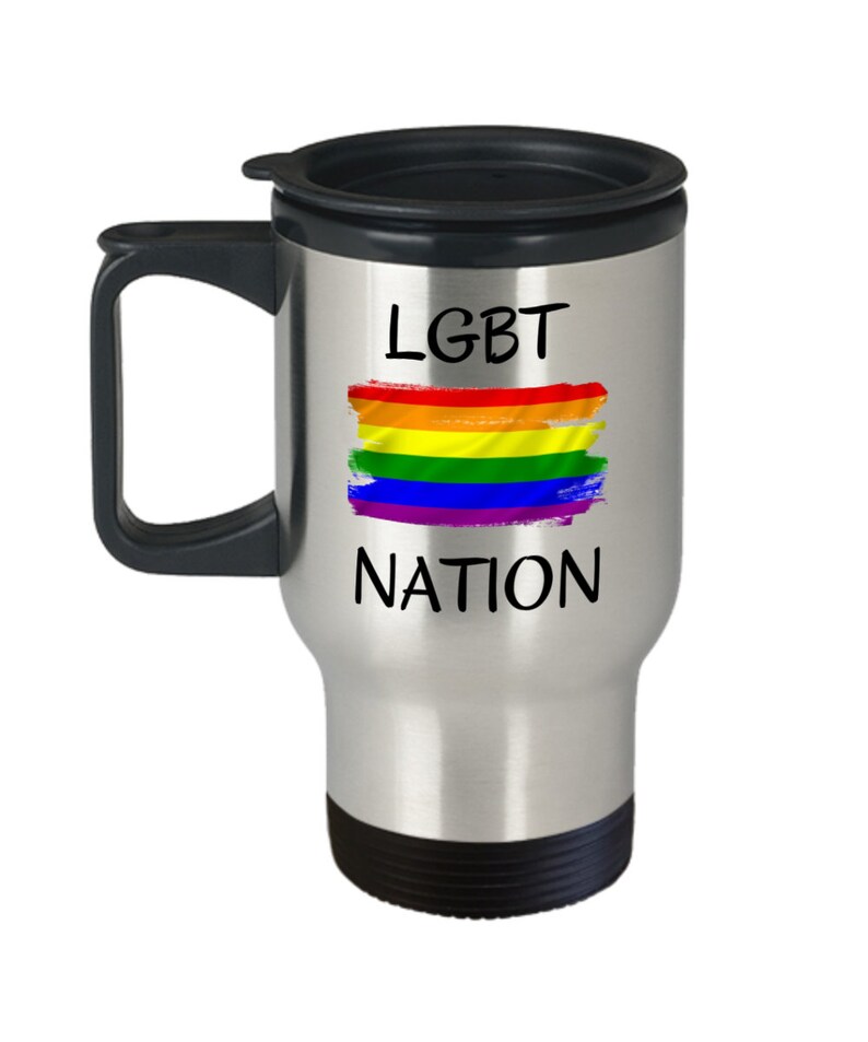 LGBT Nation Travel Mug Inspirational Lgbtq Gay Lesbian Cup - Etsy
