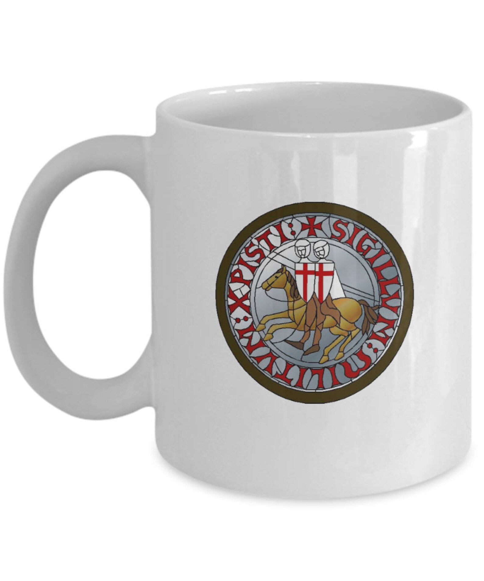 Knights Templar Coffee Mug Templar Mediaval Seal Masonic - Etsy