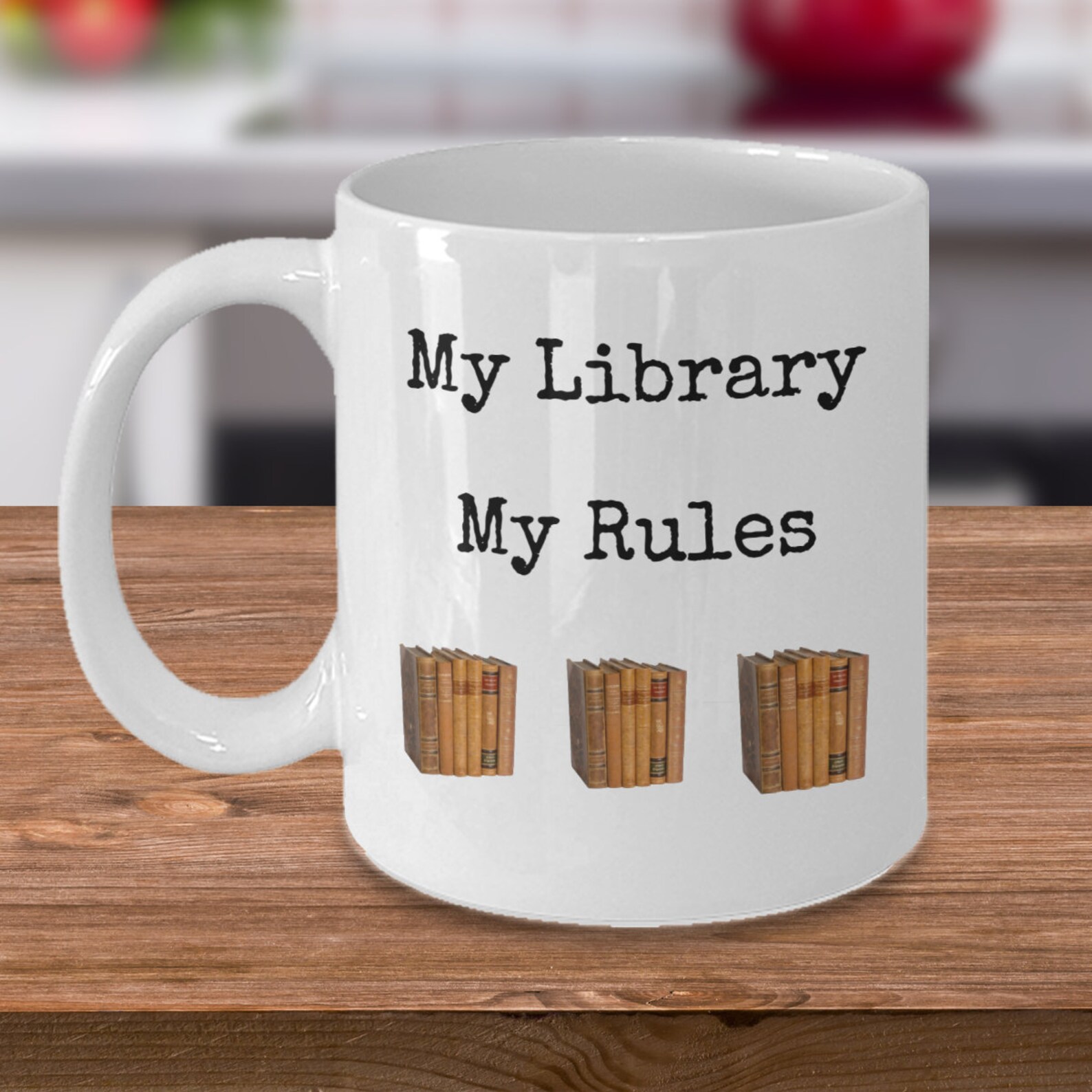 Book Lovers Funny Coffee Mug My Library My Rules Reading - Etsy
