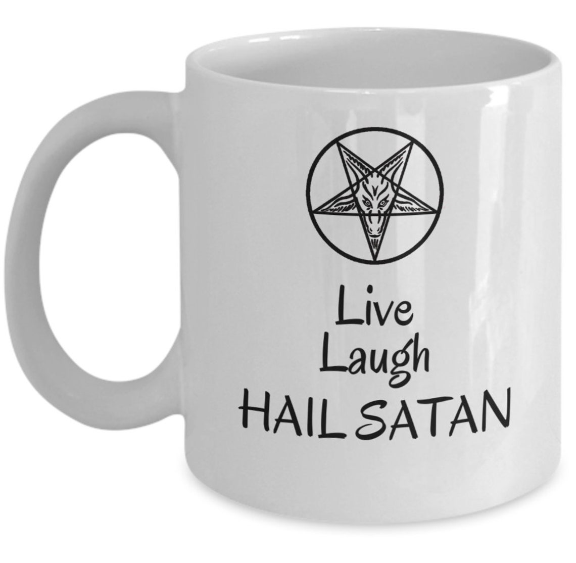 Esoteric Coffee Mug Live Laugh Hail Satan Occult Satanic - Etsy