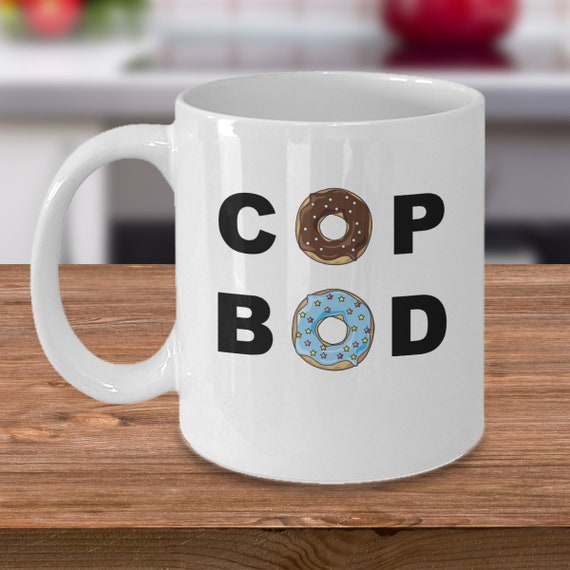 Cop Bod Police Officer Gifts Donuts Lover Joke Gifts for | Etsy