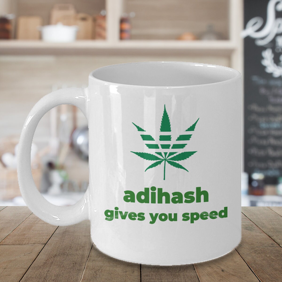 Weed Coffee Mug Adihash Gives You Speed Funny Weed Gifts - Etsy