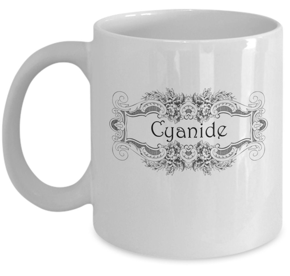 Funny Coffee Mug Cyanide Poison Symbol Gag Funny Gift Cup - Etsy