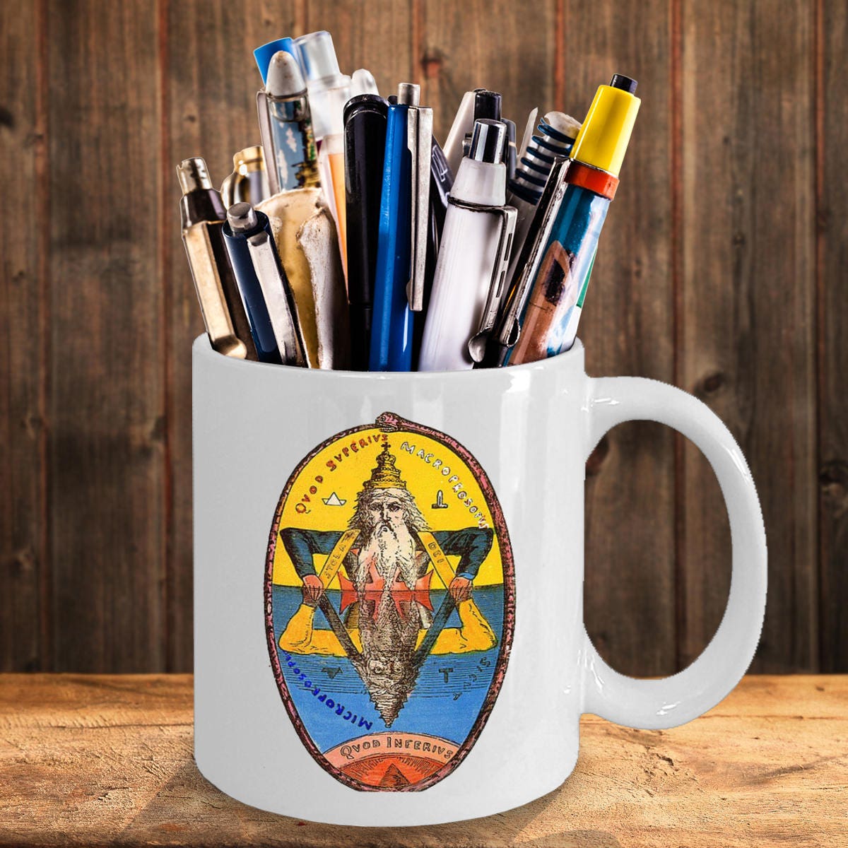 Esoteric Coffee Mug the Great Symbol of Solomon by Eliphas - Etsy