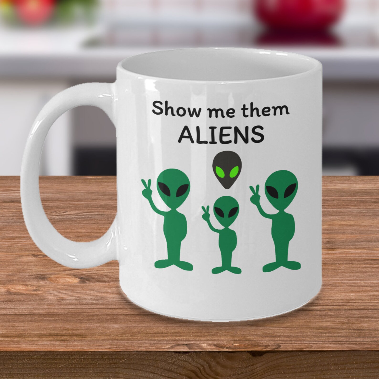 UFO Alien Believer Coffee Mug Show Me Them Aliens Funny - Etsy