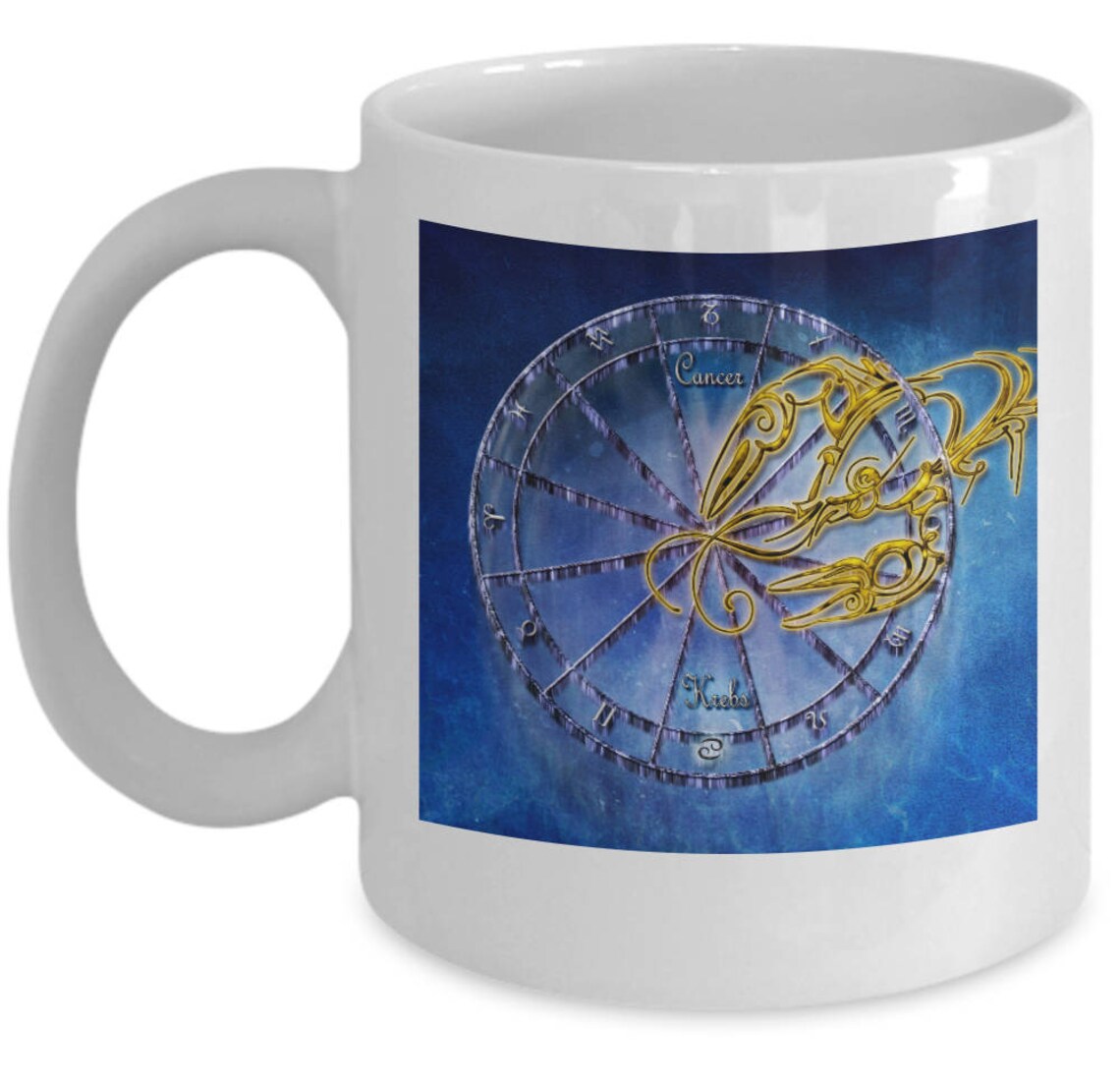 Zodiac Horoscope Coffee Mug - CANCER Star Sign Symbol - Constellation ...