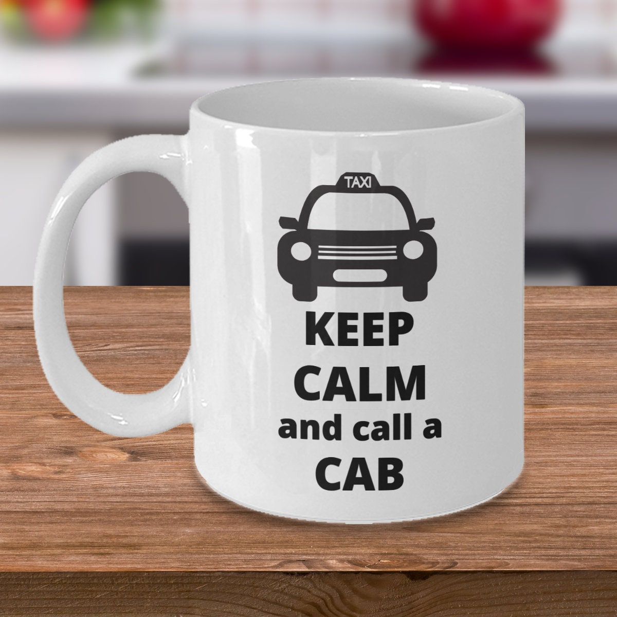 Keep calm and call a cab Funny taxi driver coffee mug | Etsy