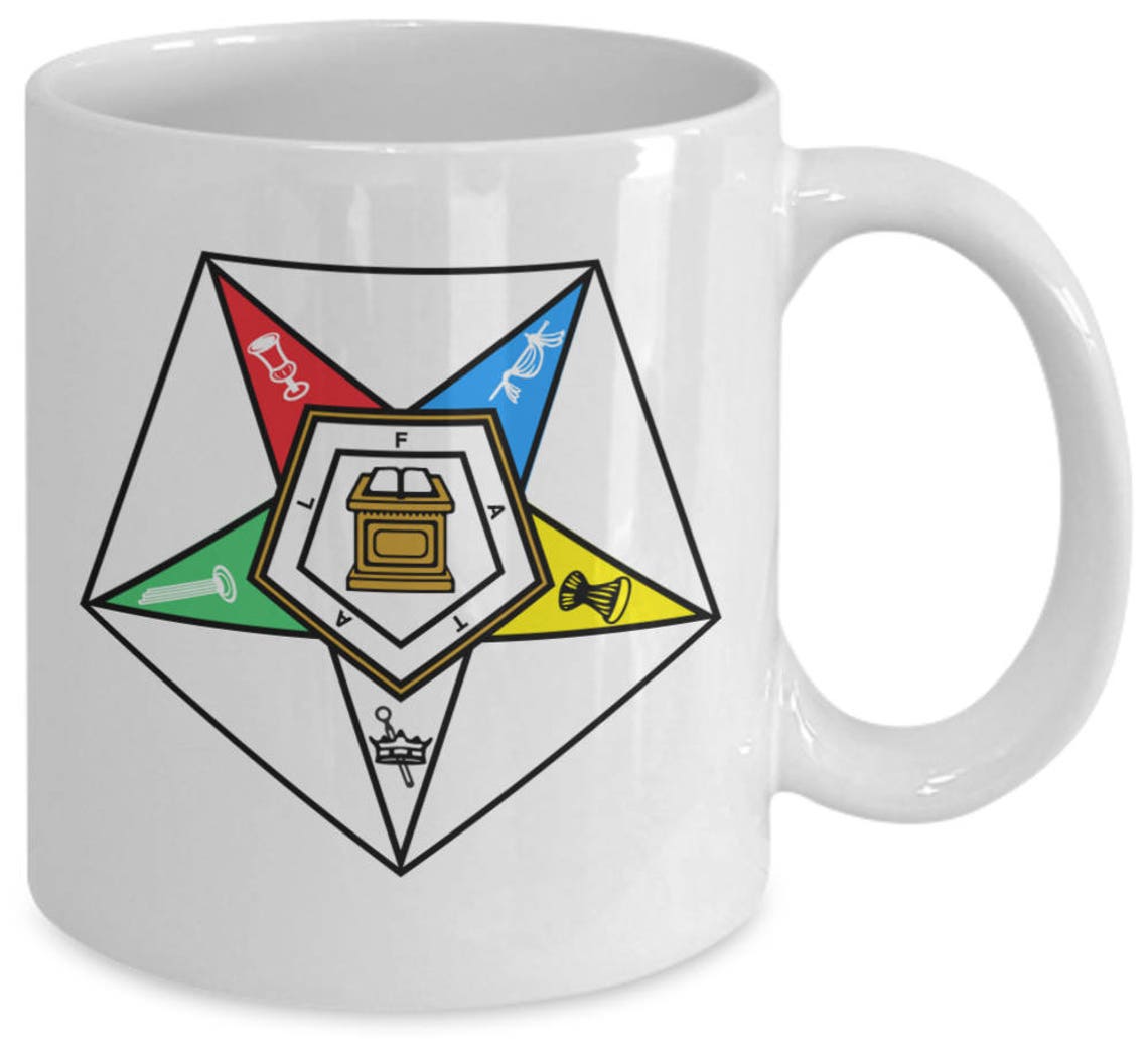 Order of the Eastern Star Coffee Mug OES Star Logo Masonic - Etsy