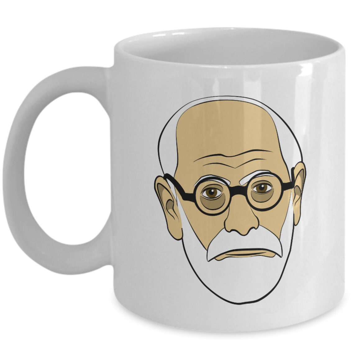 Big Giant Freud Face Psychology Coffee Mug Funny Sigmund | Etsy