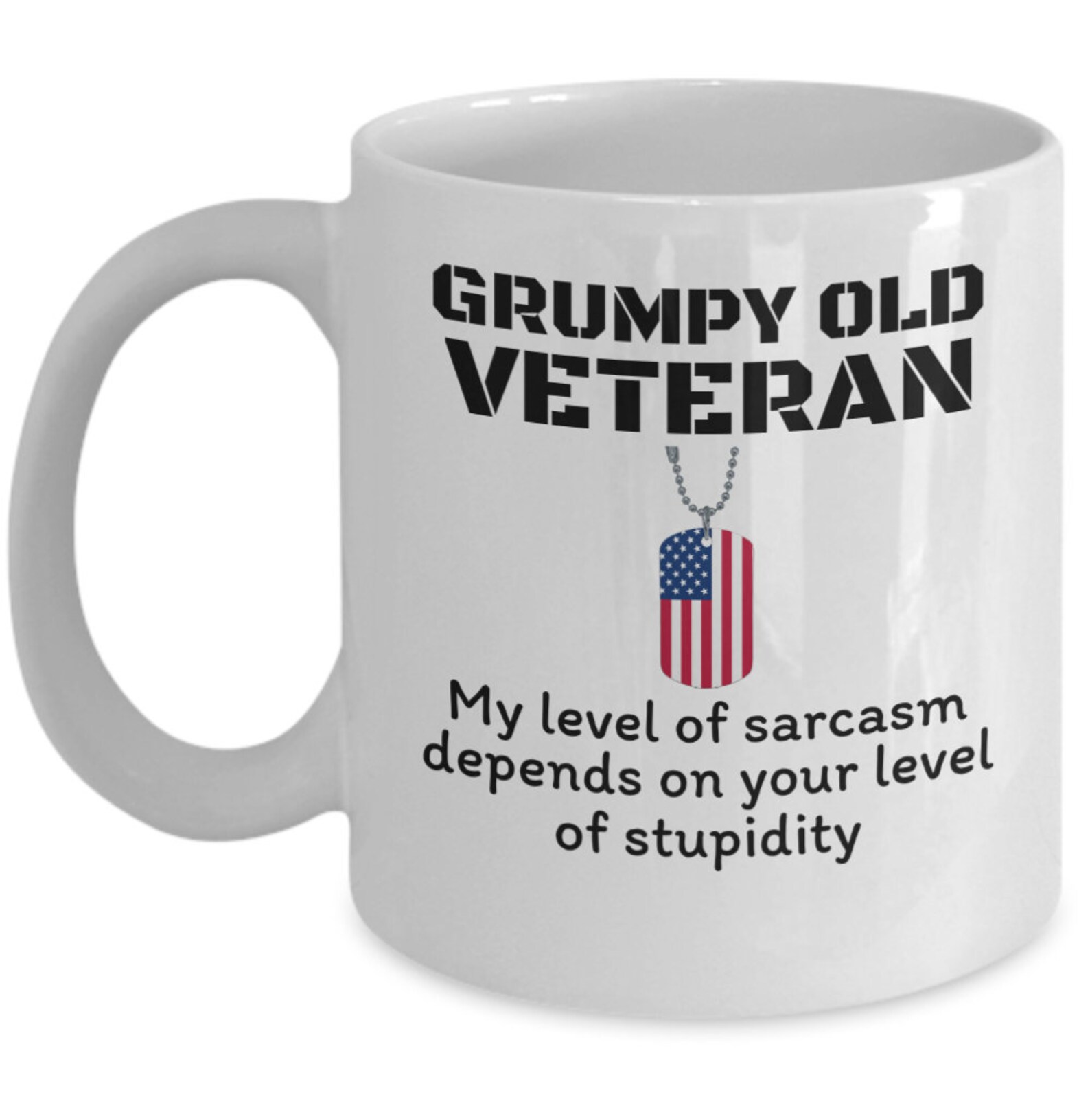 Grumpy Old Veteran Funny Sarcastic Veterans Day Joke Coffee | Etsy