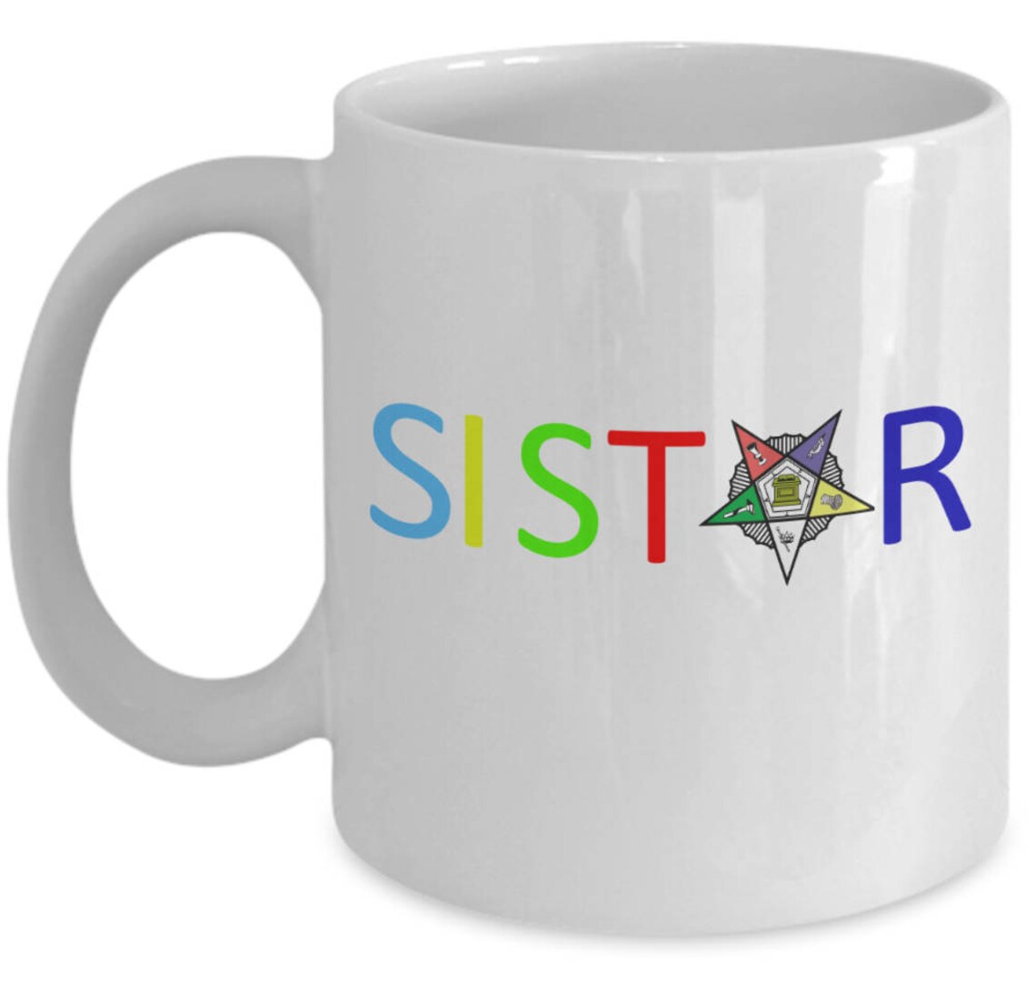 Order of the Eastern Star Coffee Mug OES Star Logo SISTAR | Etsy