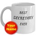 Secretary Mug - Secretary Gifts for Women - Best Secretary Ever ...