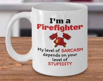 Funny Firefighter Gift Fireman Present Idea Fire Brigade - Etsy