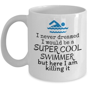 Super Cool Swimmer - Swimming Water Sports Swim Team Coffee Mug Gift ...