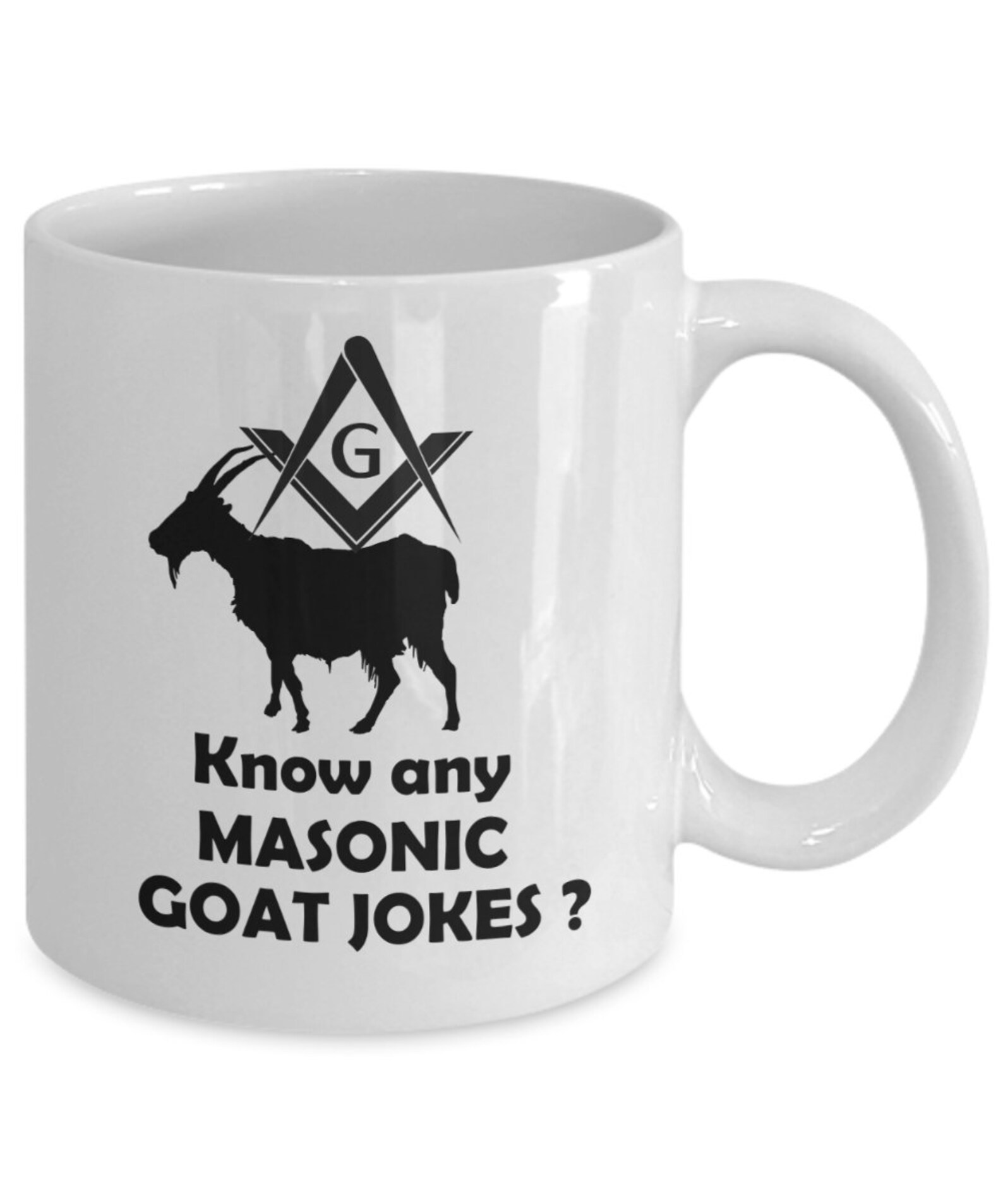 Funny Freemason Coffee Mug Know Any Masonic Goat Jokes - Etsy