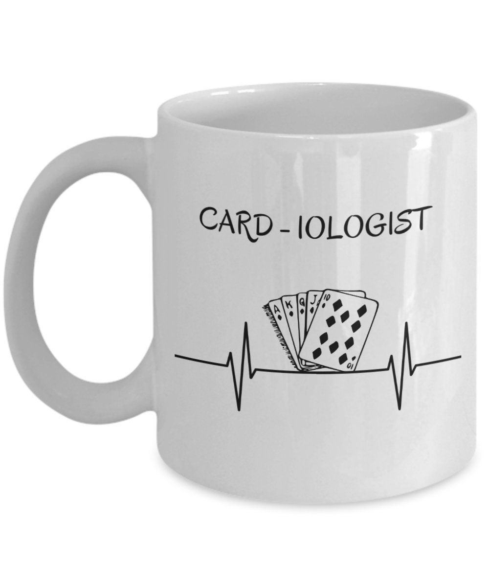Funny Card Player Gift Poker Player Mug CARD iologist - Etsy